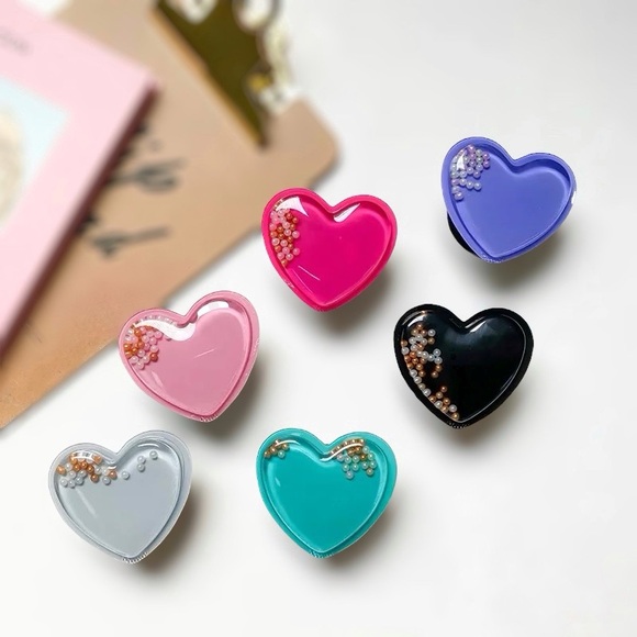 Cell Phones & Accessories | New Quicksand Liquid Heart Finger Grip ...